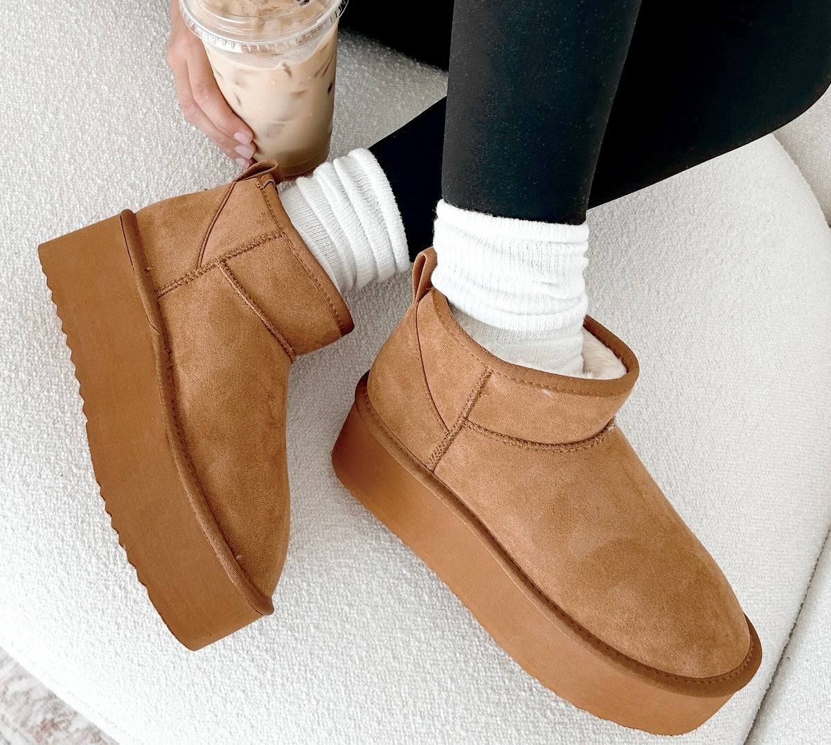 Lined Platform Mini Boots – LABELS Style Room