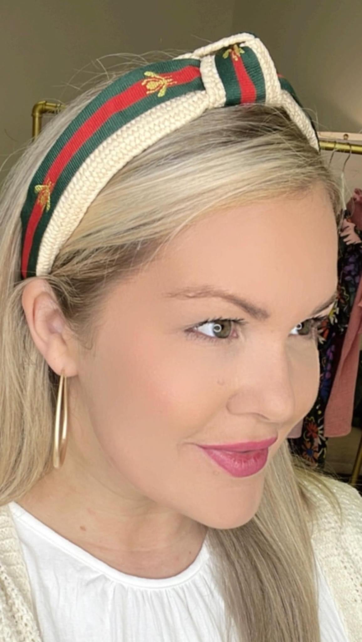 Rattan Bee/Stripe Inspired Knot Headband – LABELS Style Room